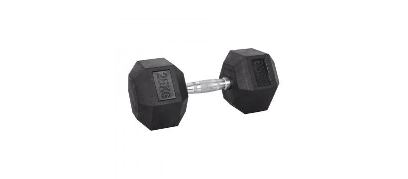 Gantera hexagonala inSPORTline Hexsteel 25 kg | YAKOSPORT.RO